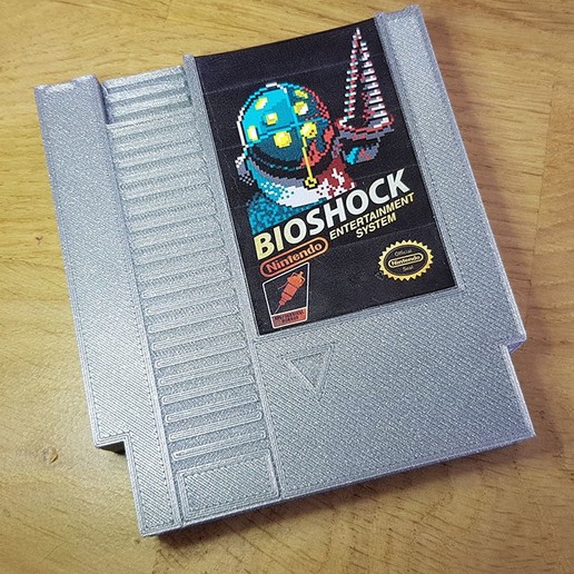 Download STL file NES Cartridge - SD and MicroSD card storage • 3D ...