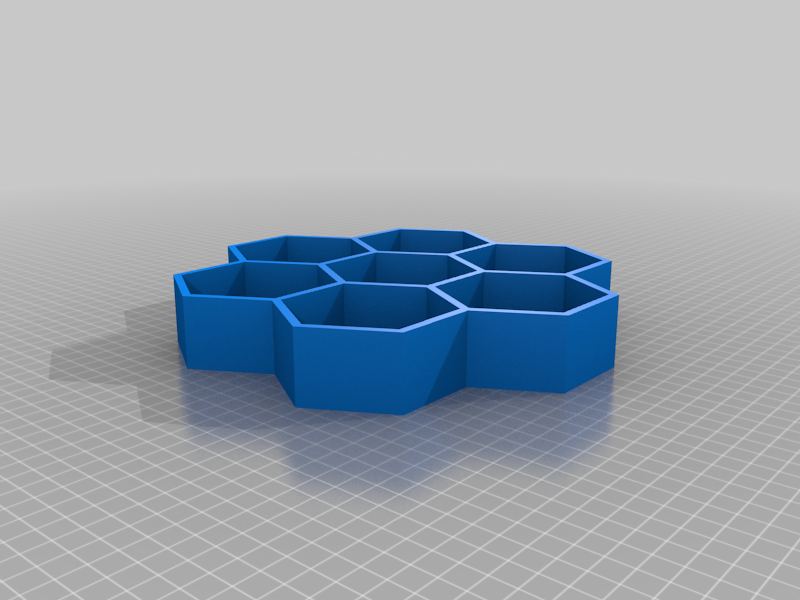 Free STL file Honeycomb shelf for seven mini figures 🍽️・3D print model ...