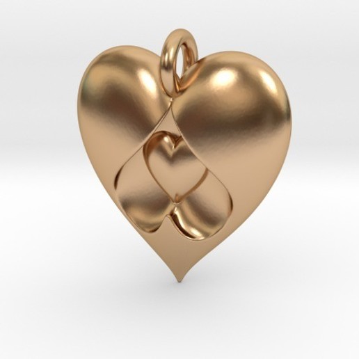Download STL file Heart Pendant • 3D printer design ・ Cults