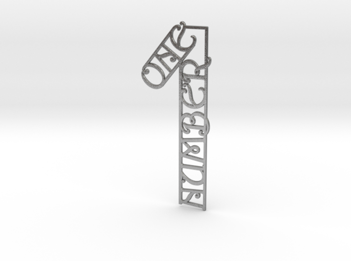 3D file Number One Pendant・3D printable model to download・Cults