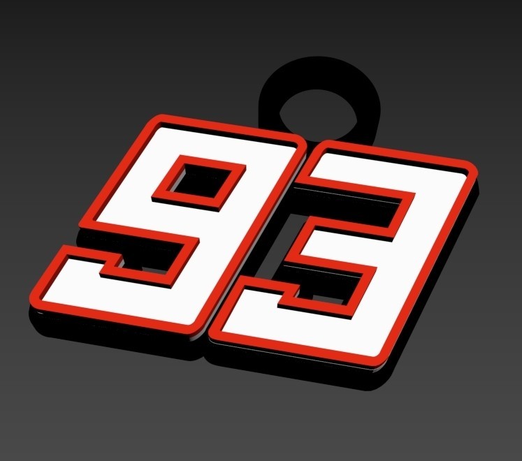 Free STL file Keychain 93 / keychain 93 🗝️・3D print object to download ...