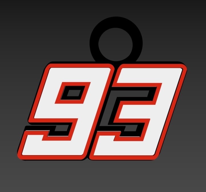 Free STL file Keychain 93 / keychain 93 🗝️・3D print object to download ...