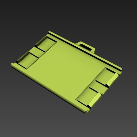Download 3D printer templates Security badge holder for identification ...