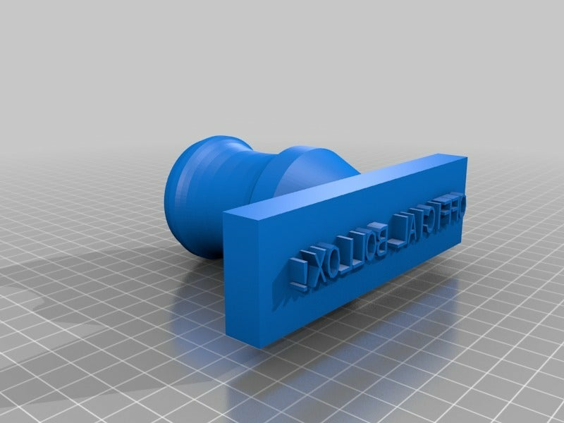 Бесплатный STL файл OFFICIAL BOLLOX STAMP 🎨・3D-печатный объект для ...