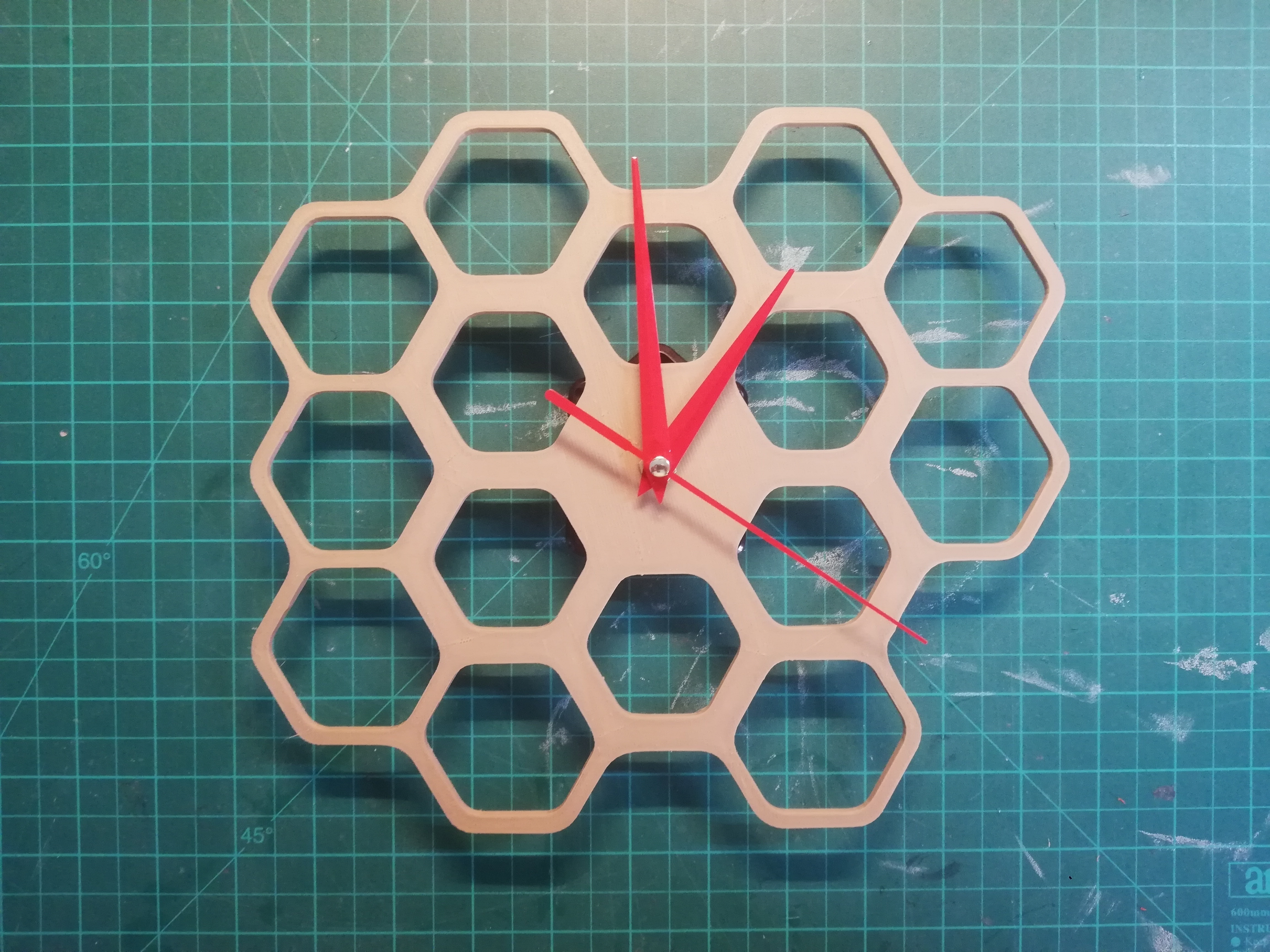 Download STL file Honeycomb Clock • 3D printer object ・ Cults