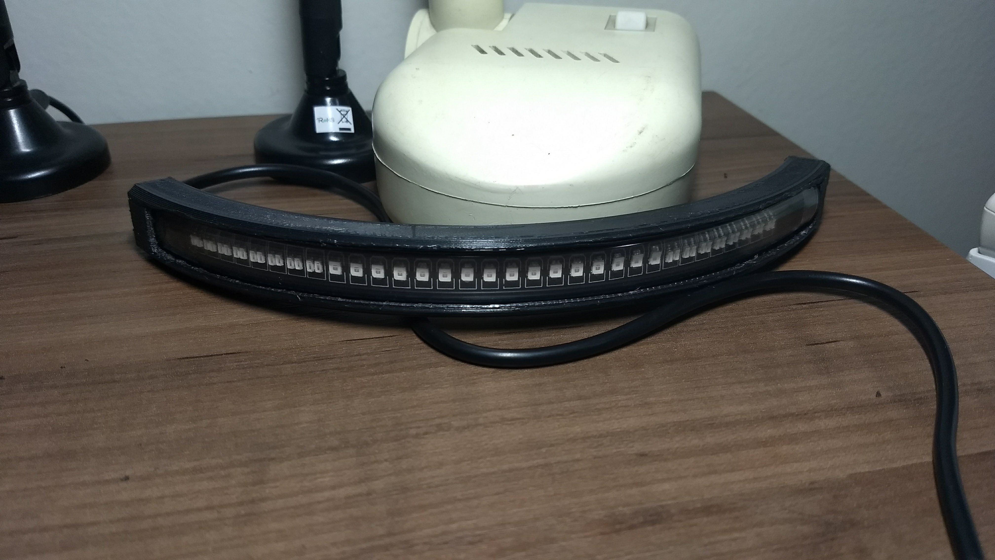 STL file Universal Support for LED rear brake light and turn lights ...