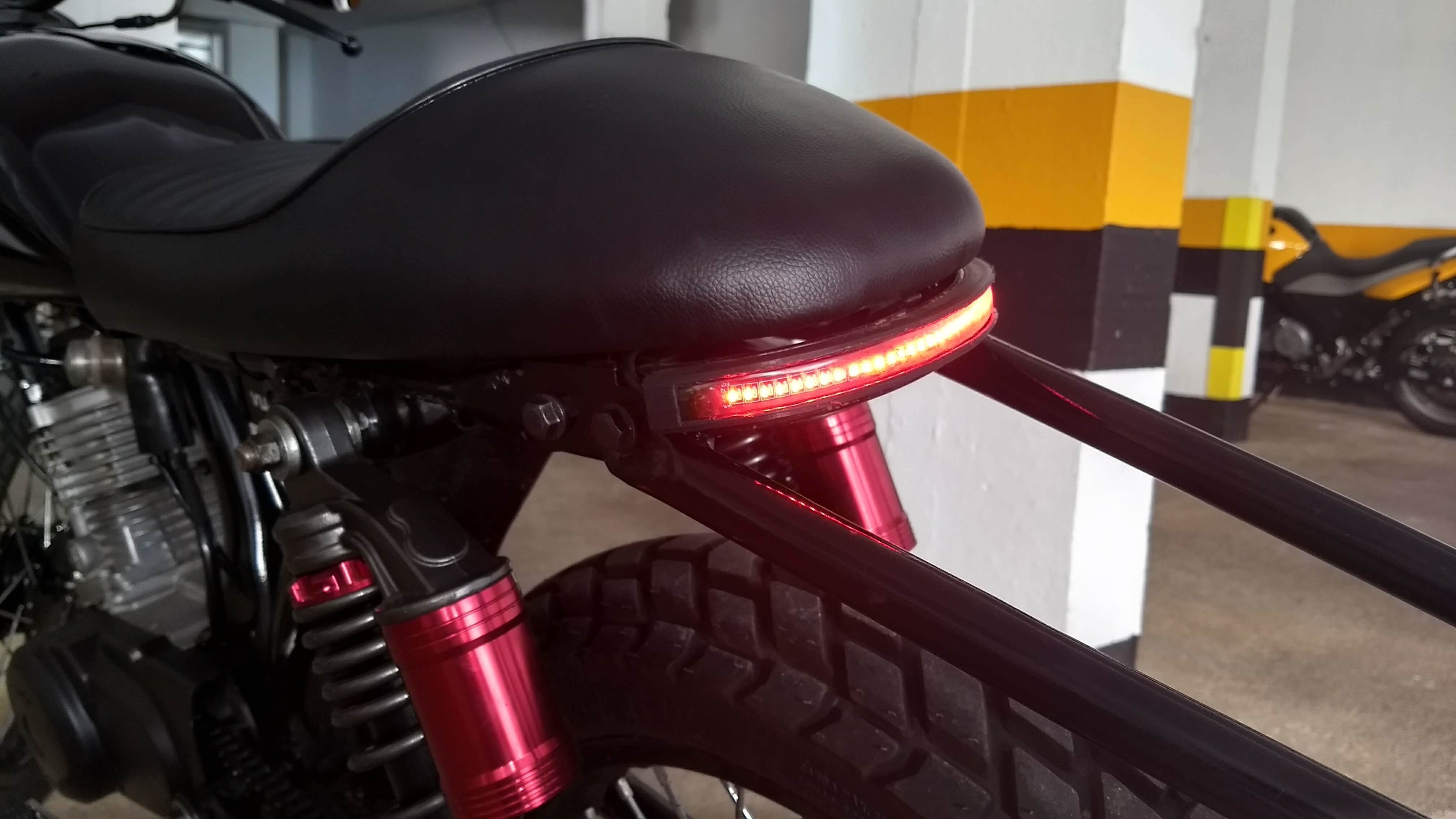 STL file Universal Support for LED rear brake light and turn lights ...