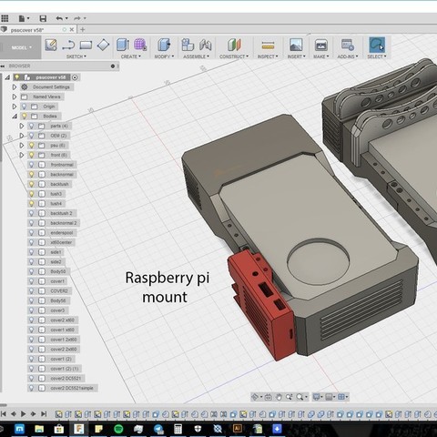 Download free STL file Modular power supply PSU cover,with addons, xt60 ...