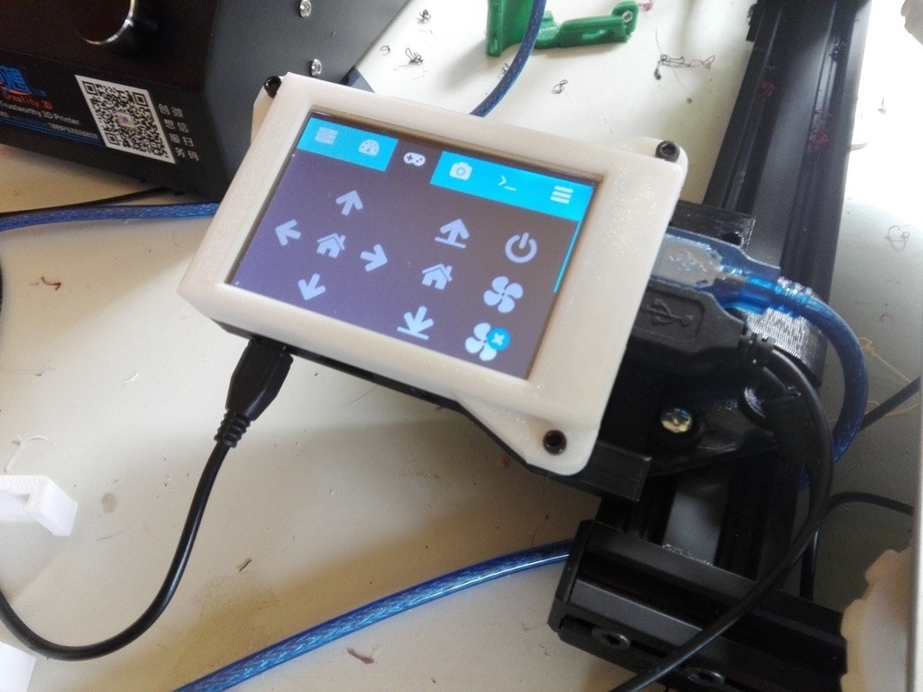 Free STL file octoprint touchUI case for cr10 lcd 3.5・3D printer design ...