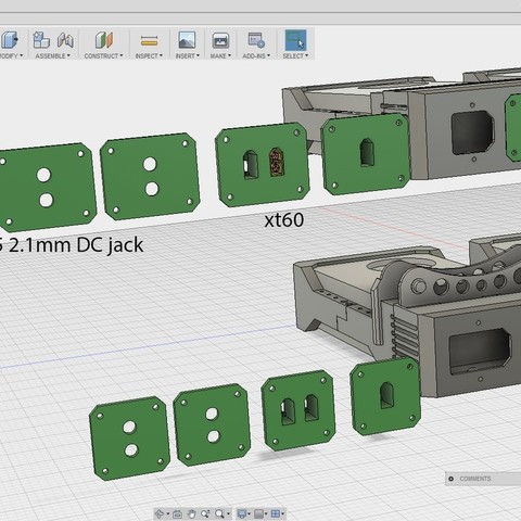 Download free STL file Modular power supply PSU cover,with addons, xt60 ...