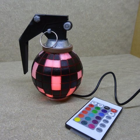 Download free STL file boogie bomb / usb rgb led stripe version ...
