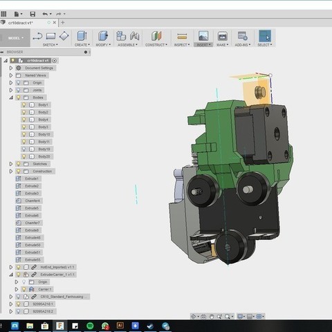 Download free 3D printer templates CR10 stock motor DIRECT mod , mk8-10 ...