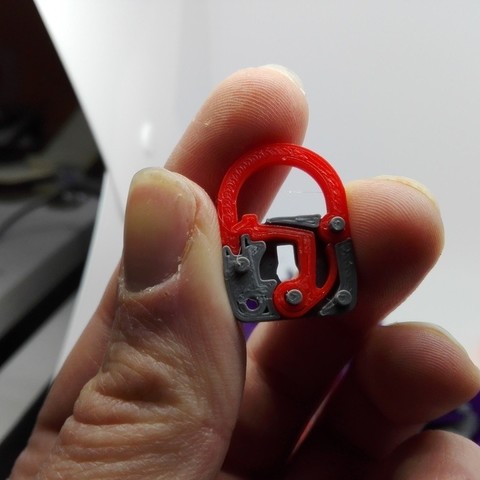 Download free 3D printing designs minimal mini lock with working ...