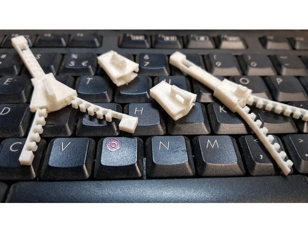 Free STL file Zipper in Action 🤐・3D printable design to download・Cults