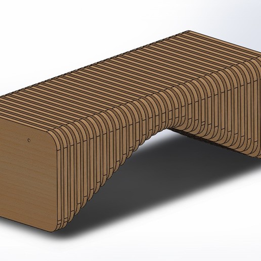 Download STL file Parametric Bench • Model to 3D print ・ Cults
