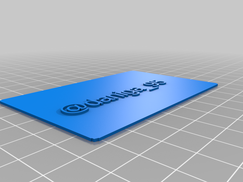Бесплатный STL файл My Customized Business Card・План 3D-печати для ...
