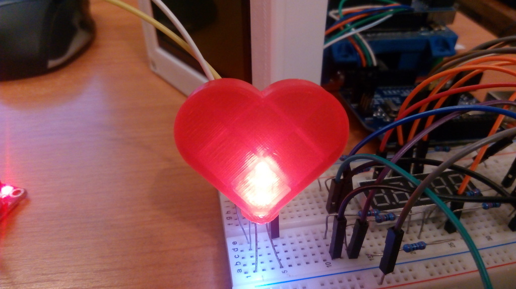 Free STL file Heart for LED 5mm・3D print object to download・Cults