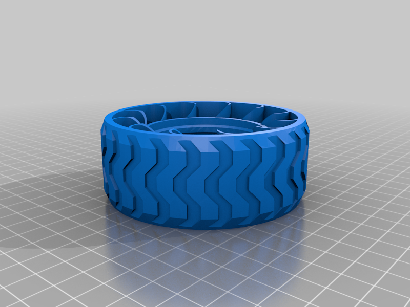 Free STL file Airless tire 90x30mm - for 52x26mm rim・3D printing design ...