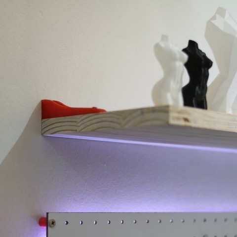 Download free STL file Minimal Shelf Bracket • 3D printable template ...