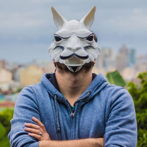 Download free 3D printer templates Low Poly Llama Mask ・ Cults