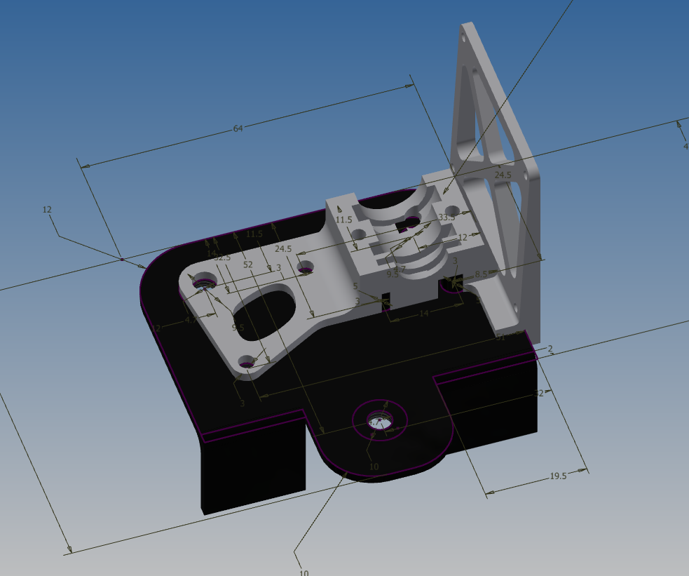 Free STL file CR-10 E3D extruder holder・3D print design to download・Cults