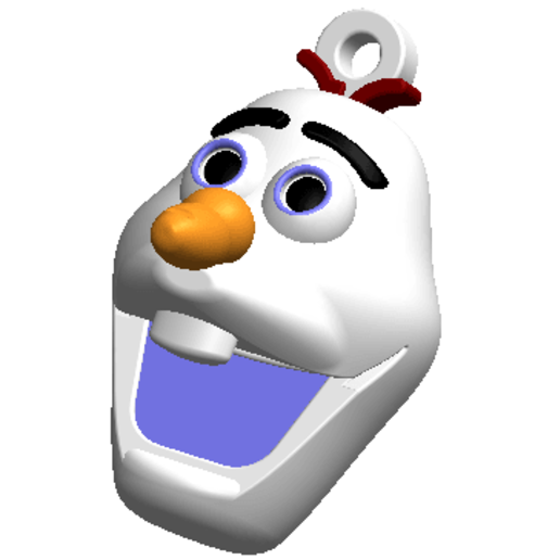 Download free 3D printing files KEYCHAIN Olaf ・ Cults