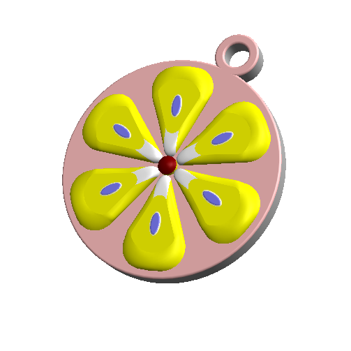 STL file KEYCHAIN Cute Flower・3D print design to download・Cults