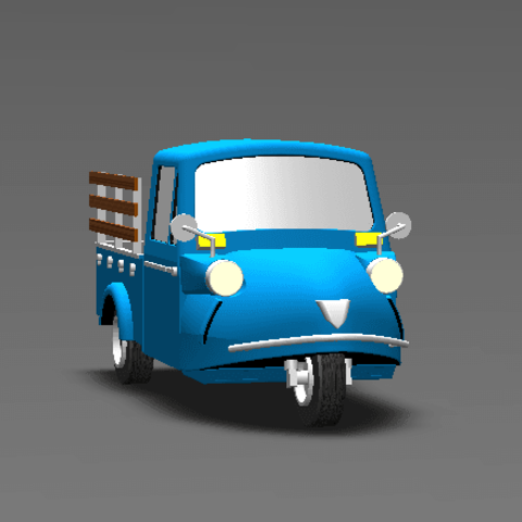 Download 3D printing files TUK TUK 3 WHEEL FROG CAR (IN FARM) ・ Cults