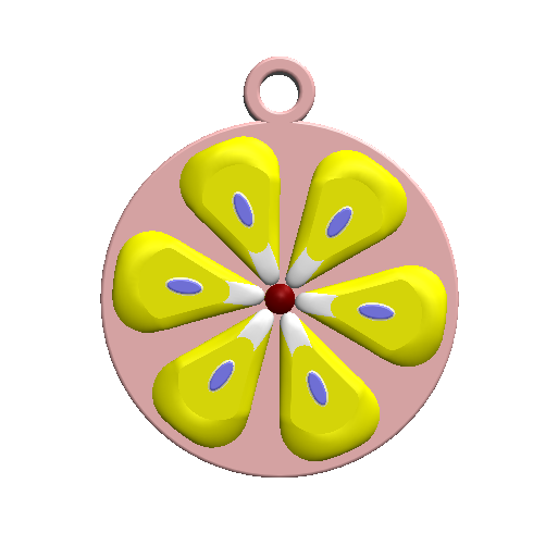 STL file KEYCHAIN Cute Flower・3D print design to download・Cults