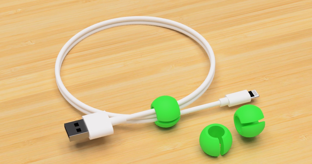 Free STL file USB holder of mobile sphere・Object to download and to 3D ...