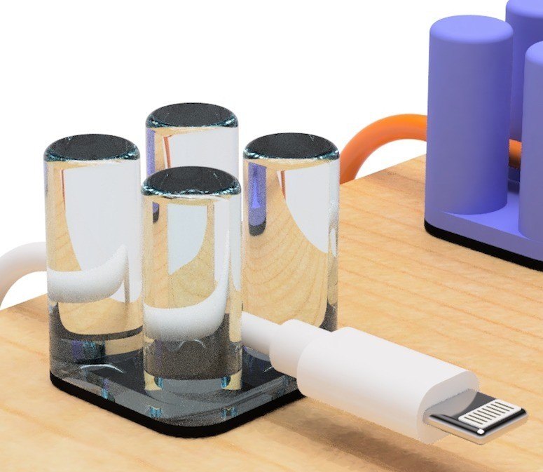 Free STL file USB holder of 4 Tower Version. 💾・3D printable model to ...