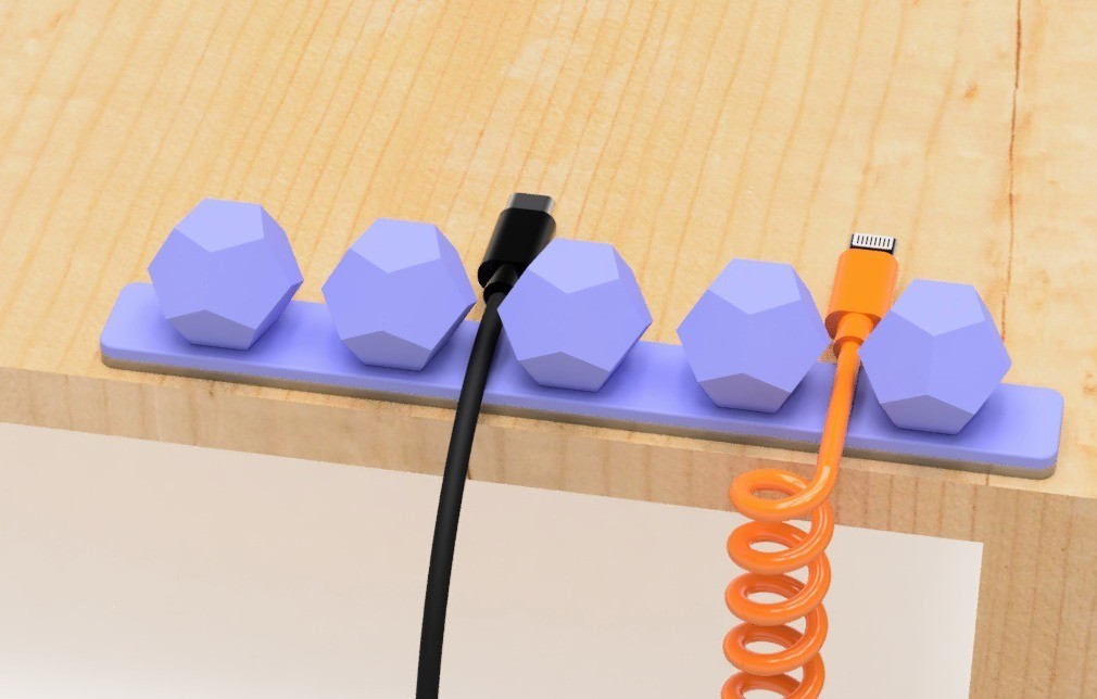 Free STL file USB cable holder (C)・3D printable design to download・Cults