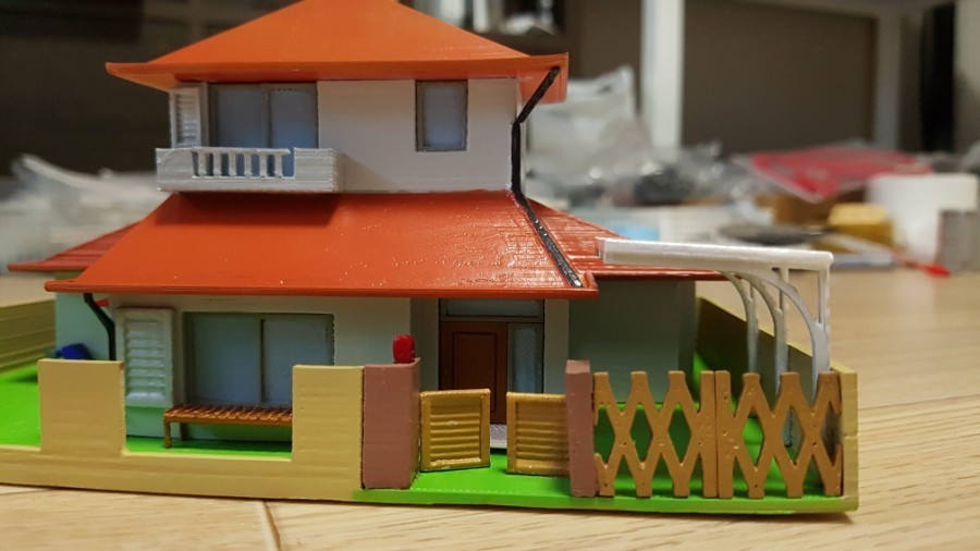 Télécharger fichier STL House of Crayon Shin-Chan / 짱구네 집 /さいづち家 • Plan ...