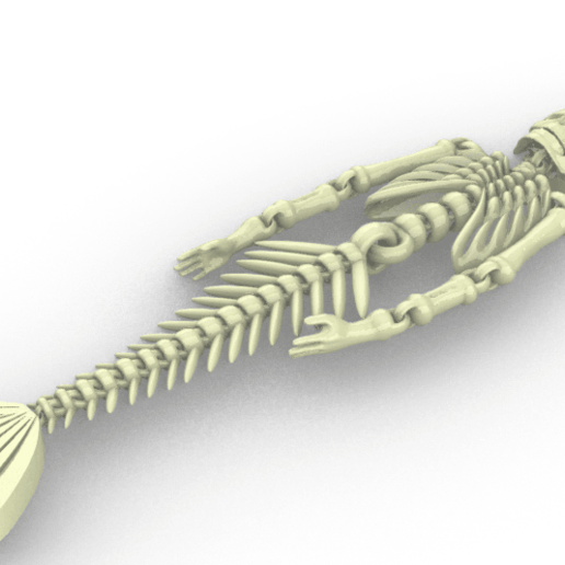 Download 3D printing files mermaid skeleton ・ Cults