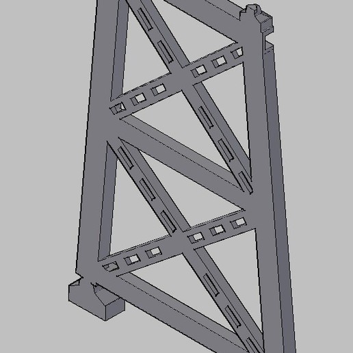 Download free STL file HO scale iron pillar Bridge in two parts • 3D ...