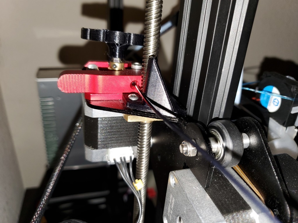 Free 3D file Ender 3 Extruder Filament Guide - Stronger・Model to ...