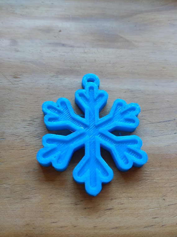 STL file Snowflake key ring.・3D printing idea to download・Cults