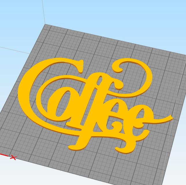STL file Coffee sign wall decoration ☕・3D printing idea to download・Cults