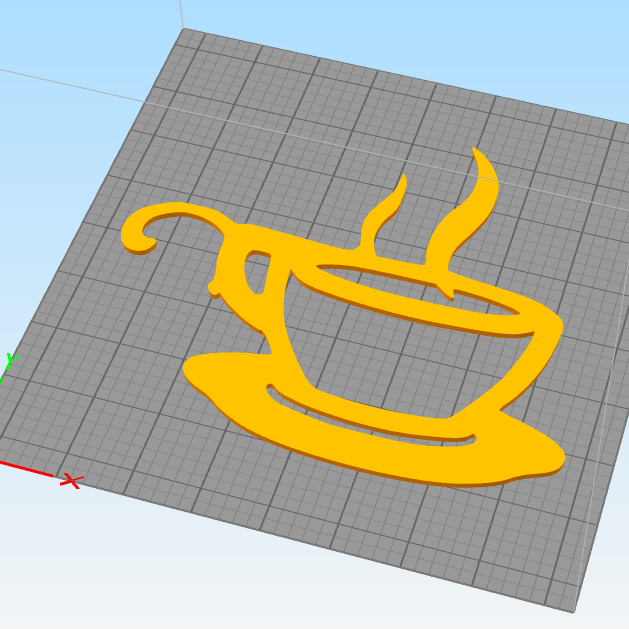 STL file Coffee sign wall decoration ☕・3D printing idea to download・Cults
