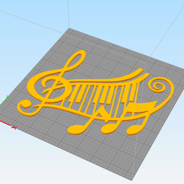 STL file Music sign wall art 🎵・Design to download and 3D print・Cults