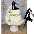 Download 3D print files MARRIAGE CAKE TOPPER ( SET OF 6 ) ・ Cults