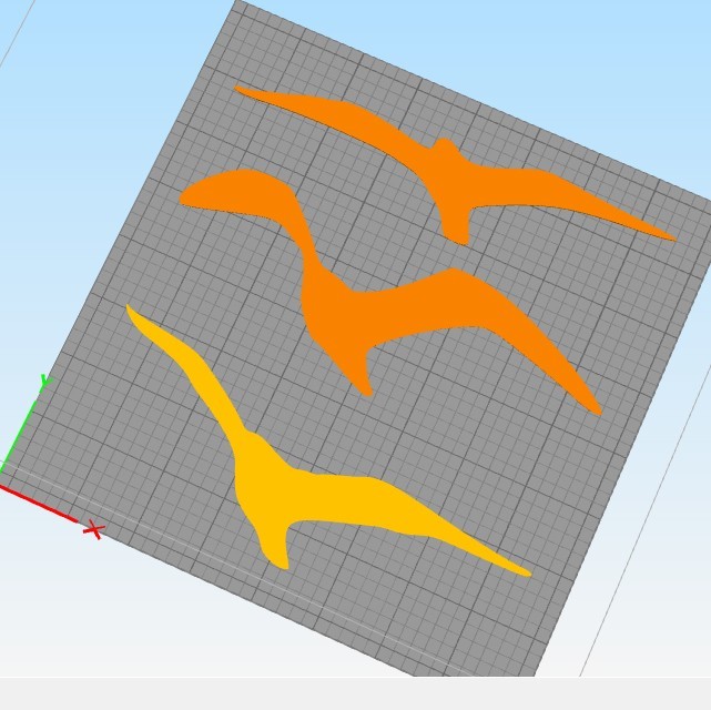 STL file Flying birds for wall decoration 🎨・3D print model to download ...