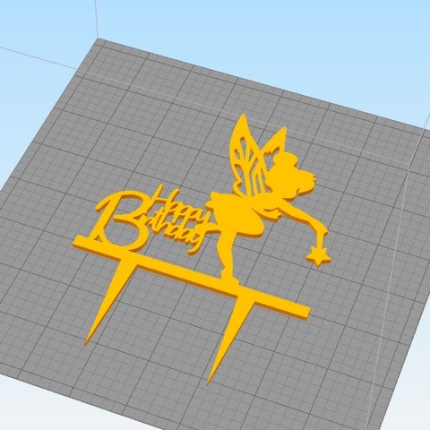 Download 3D printing models Birthday cake topper ( set of 3 ) ・ Cults