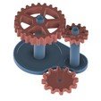 Download STL file Movable Gears Pens and tools holder • 3D printing ...