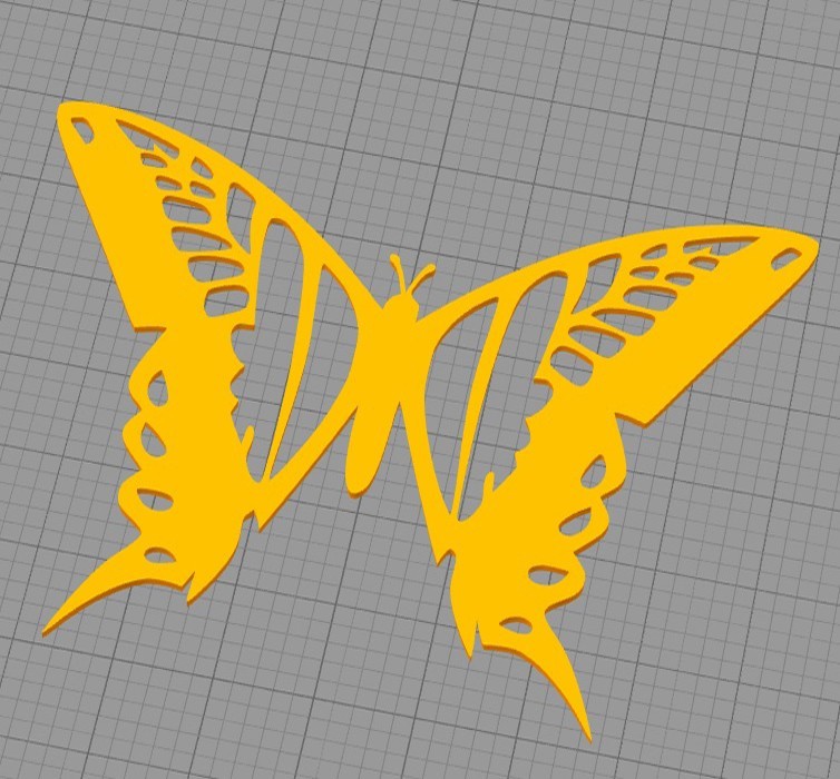 STL file Wall Butterfly 🦋・3D printing model to download・Cults