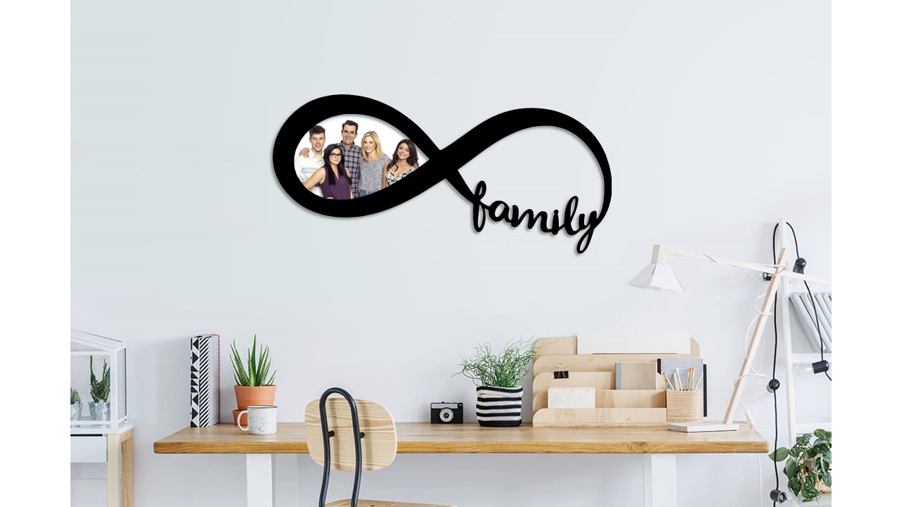 STL file Family infinity photo frame・3D printer design to download・Cults