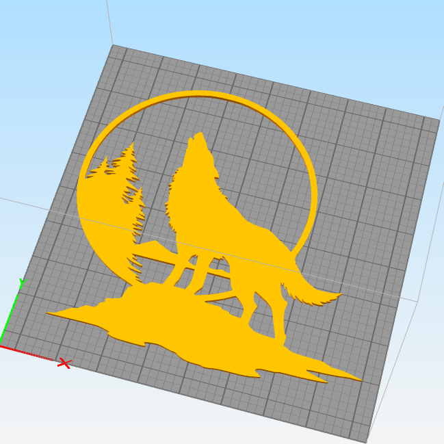 STL file Howling Wolf wall decoration・3D printer design to download・Cults
