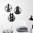 Download 3D printer files City icon wall decoration ・ Cults