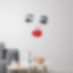 Download 3D printer designs Lady face wall decoration ・ Cults