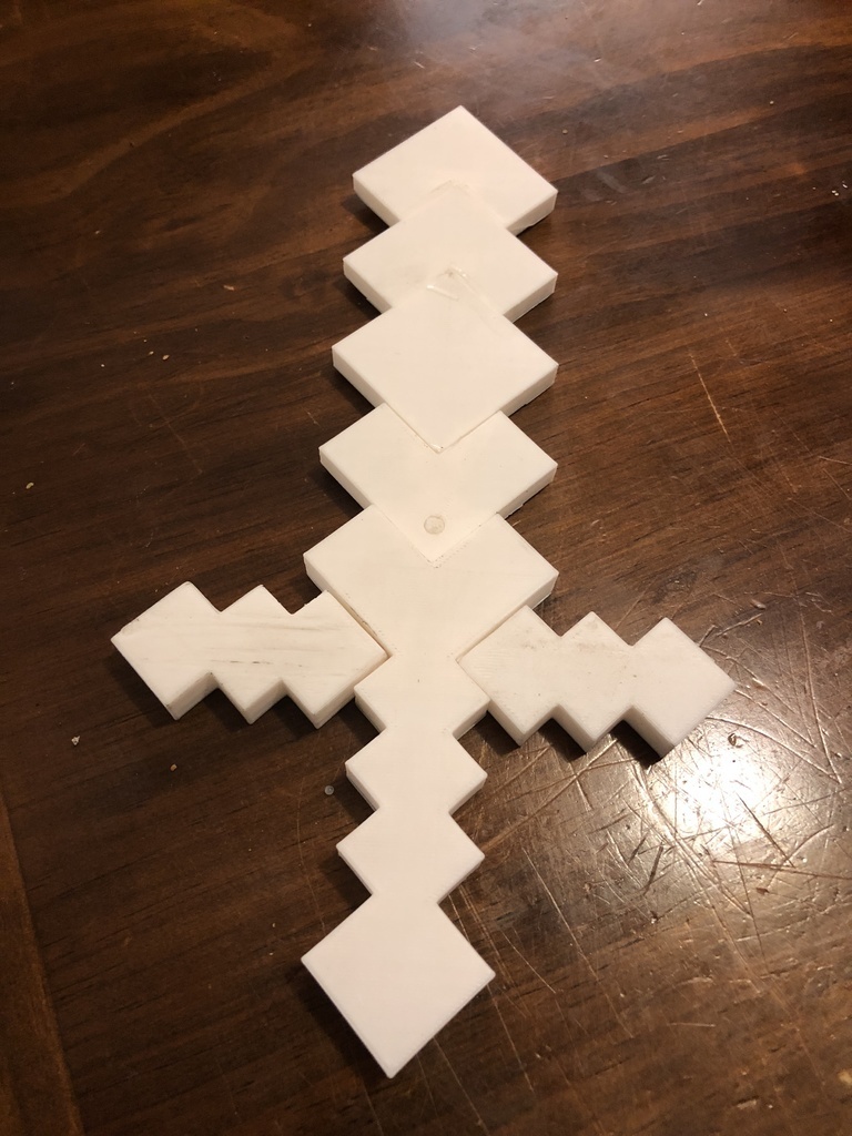 Free 3D file Minecraft Diamond Sword Pieces・3D printable model to ...